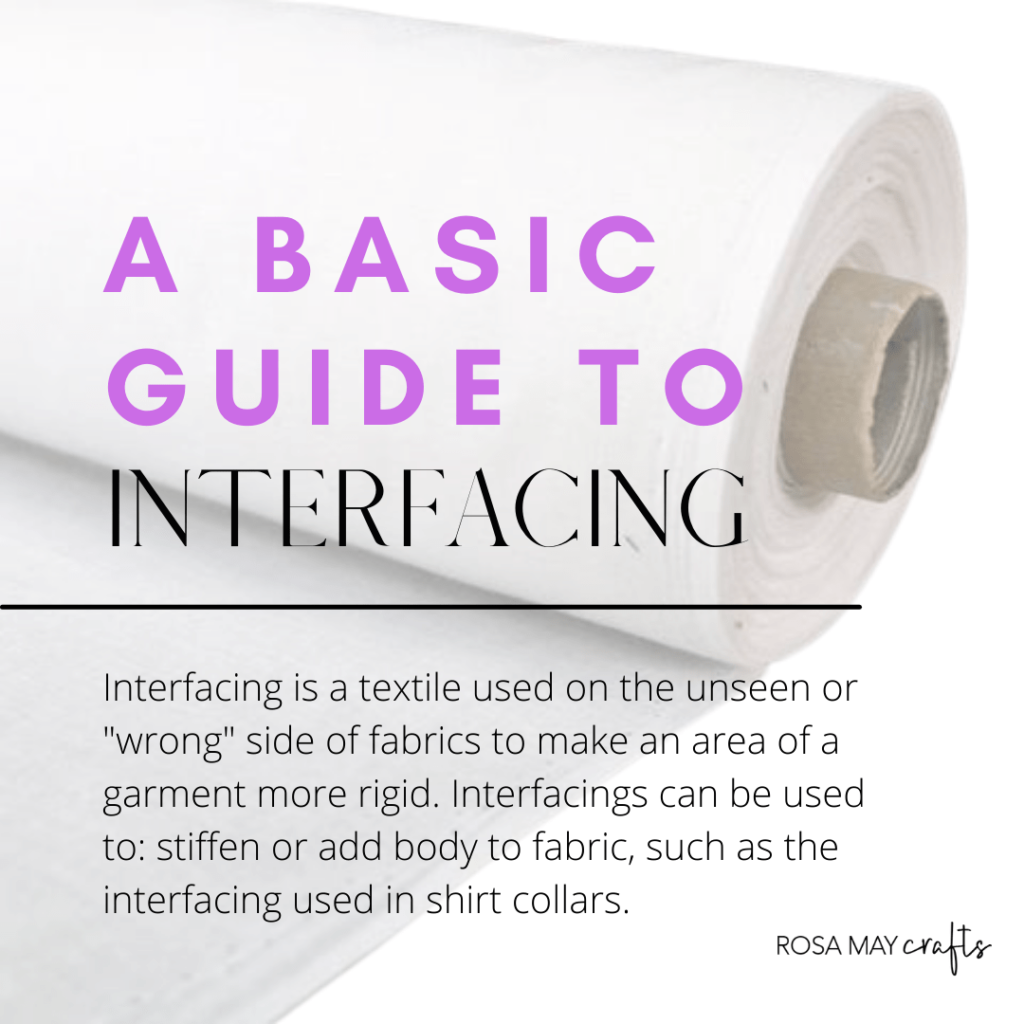 A Basic Guide to Interfacing - Rosa May Crafts